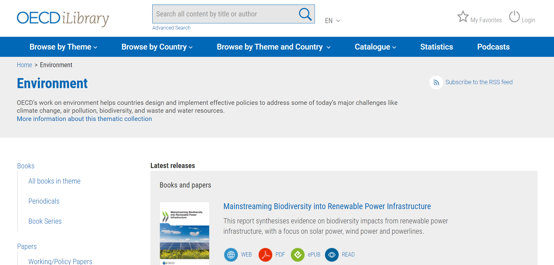 Thư viện trực tuyến của OECD